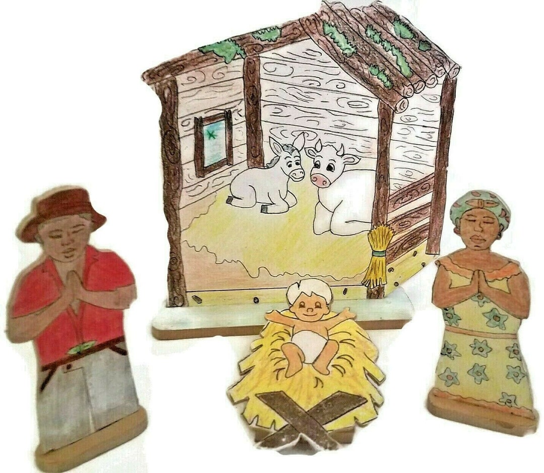 Spanish Nativity Set Advent Decoration Conjunto De Espaola - Etsy