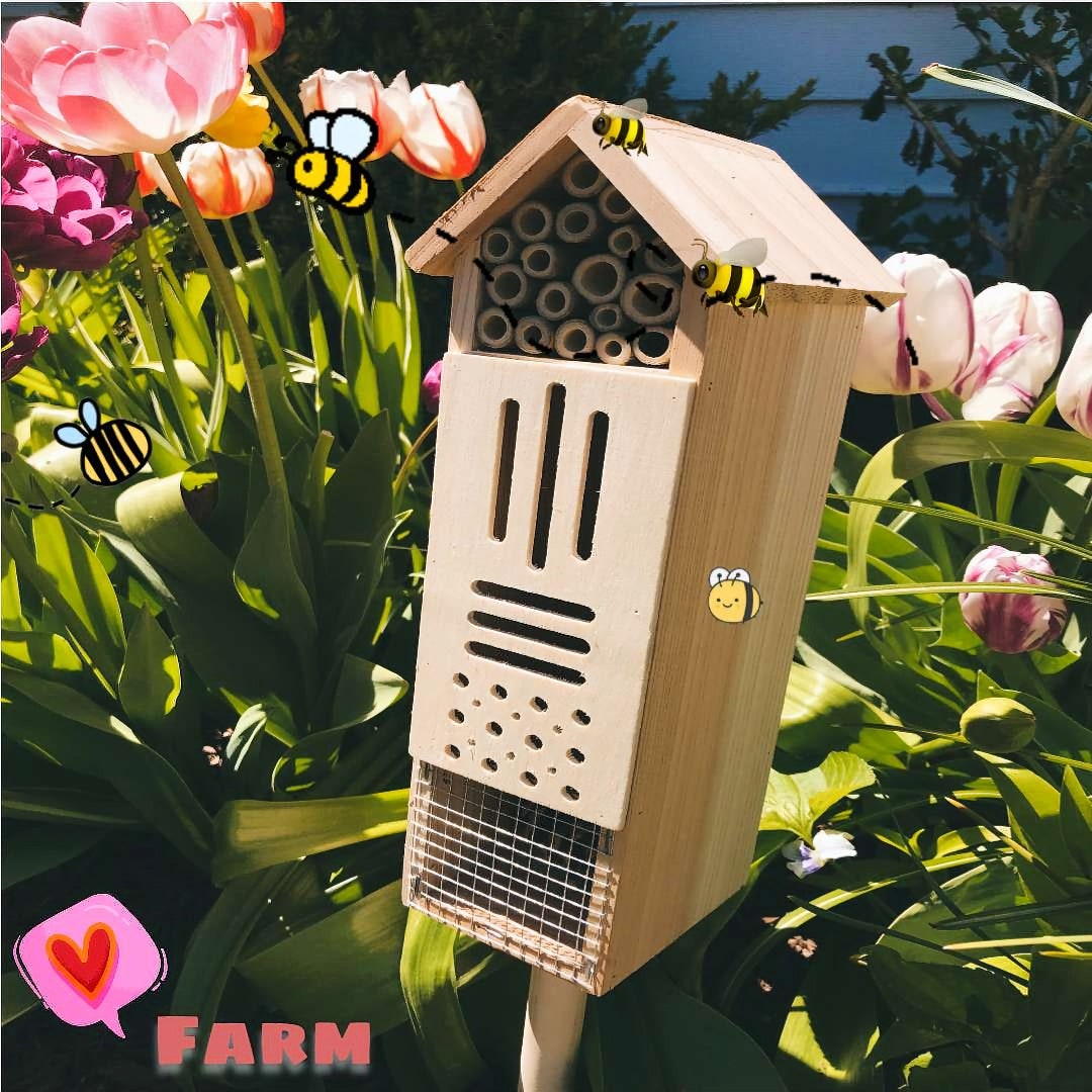 Pollination Castle Large Wooden Bee's Butterflies - Etsy