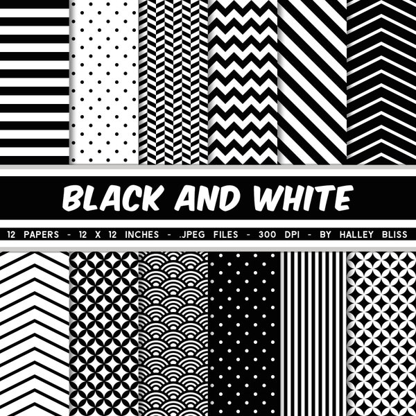 Black White Chevron - Etsy