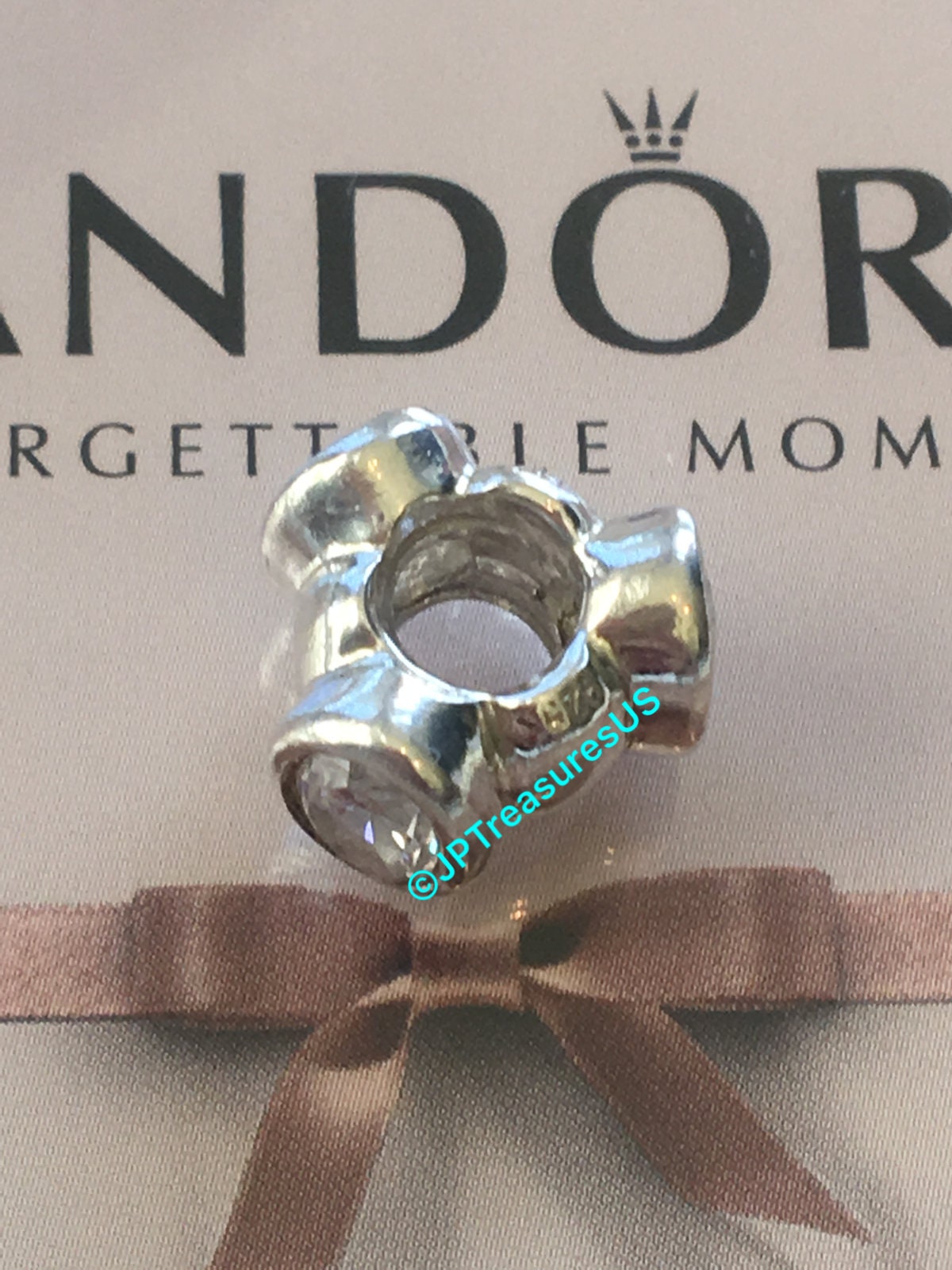 Authentic Pandora Clear Cats Eye Oval CZ Charm Retired | Etsy