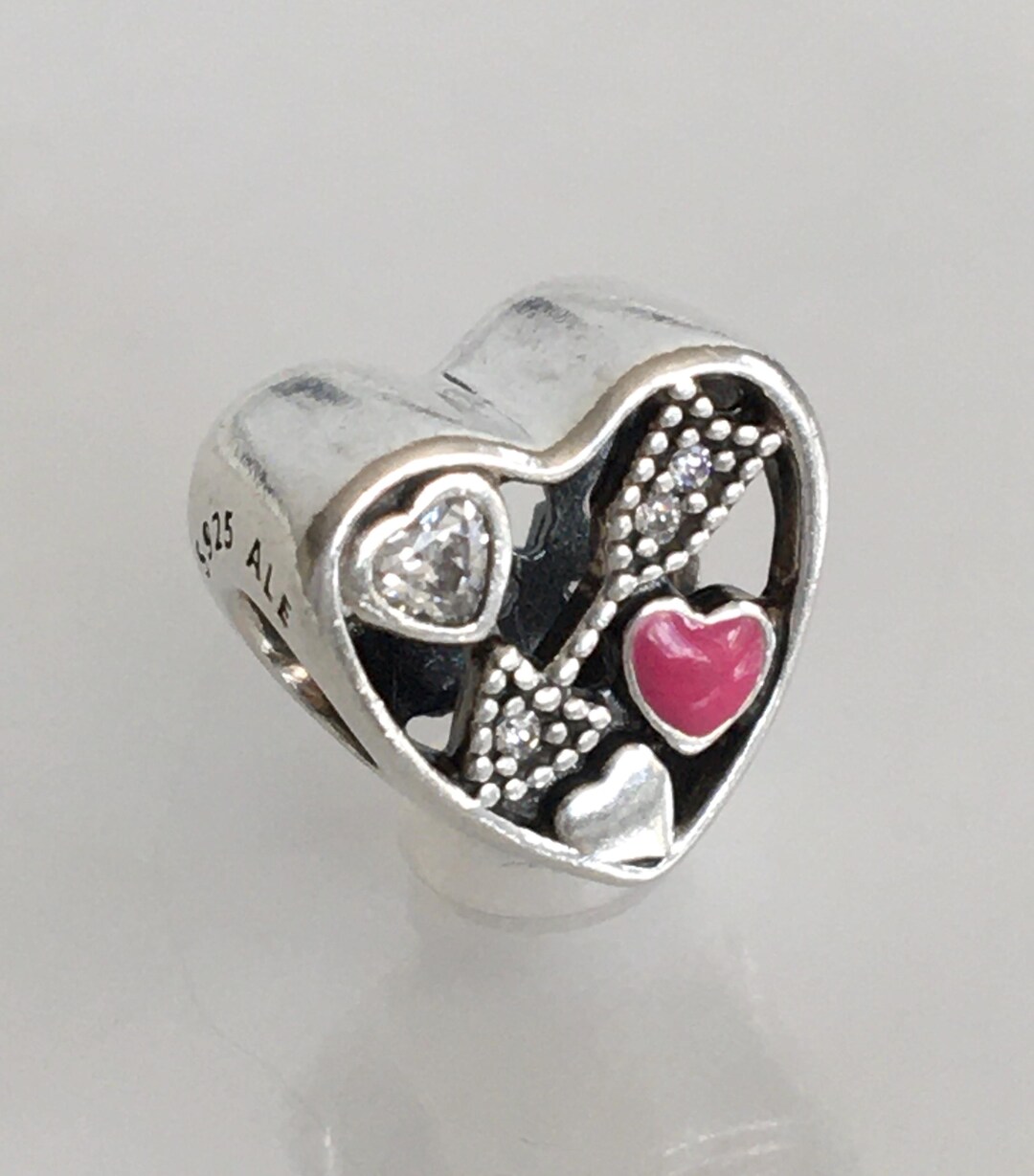 Pandora Struck by Love Heart Charm Pandora Arrow and Hearts Charm Free ...