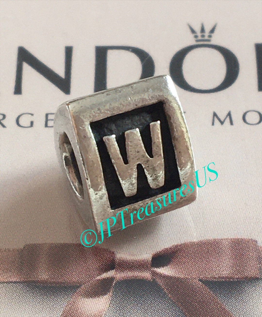 Authentic Pandora Letter W Charm Pandora Alpha Initial W Retired ...