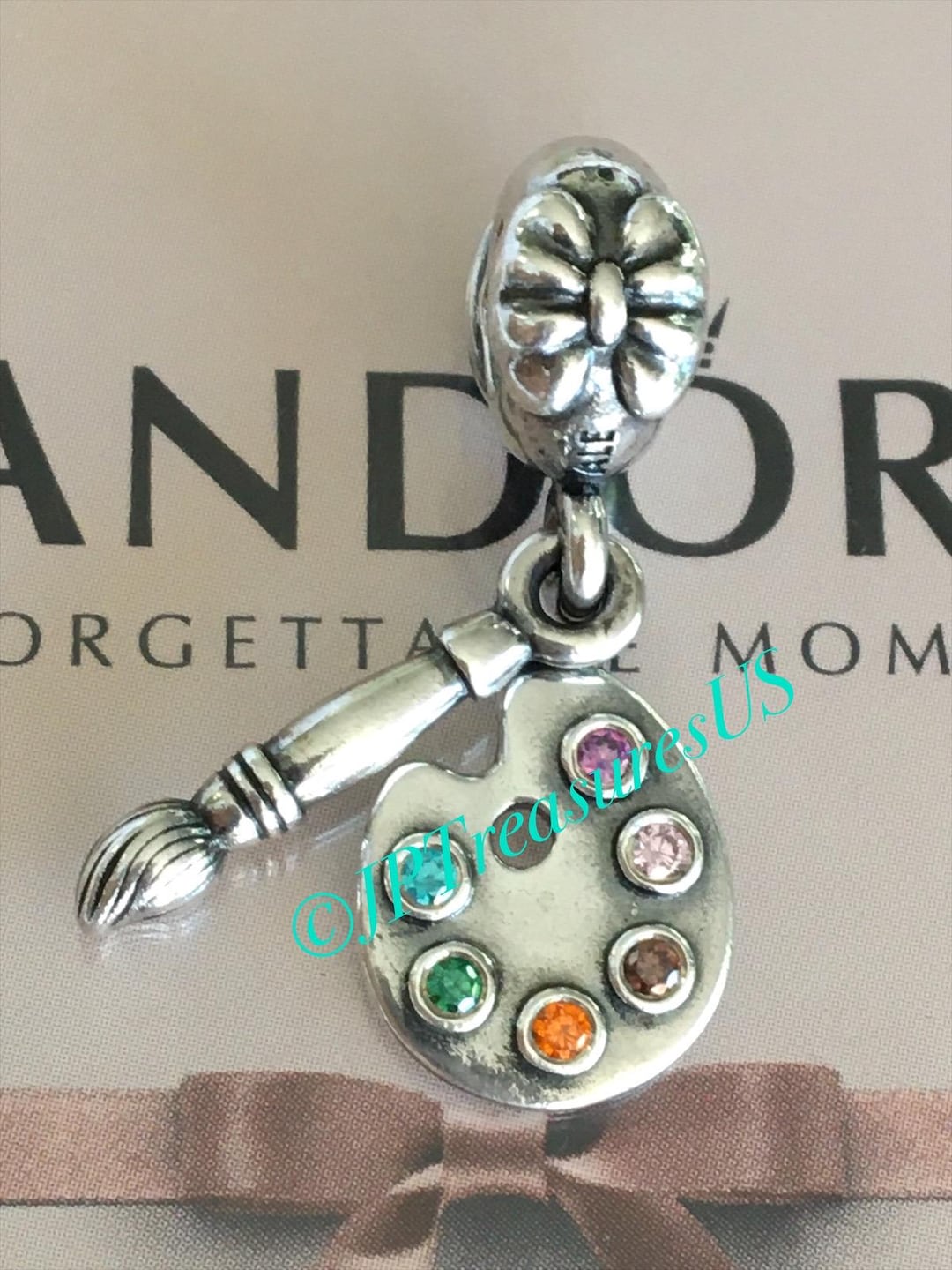 Authentic Pandora Artist Palette Dangle Charm Retired Pandora Charm ...