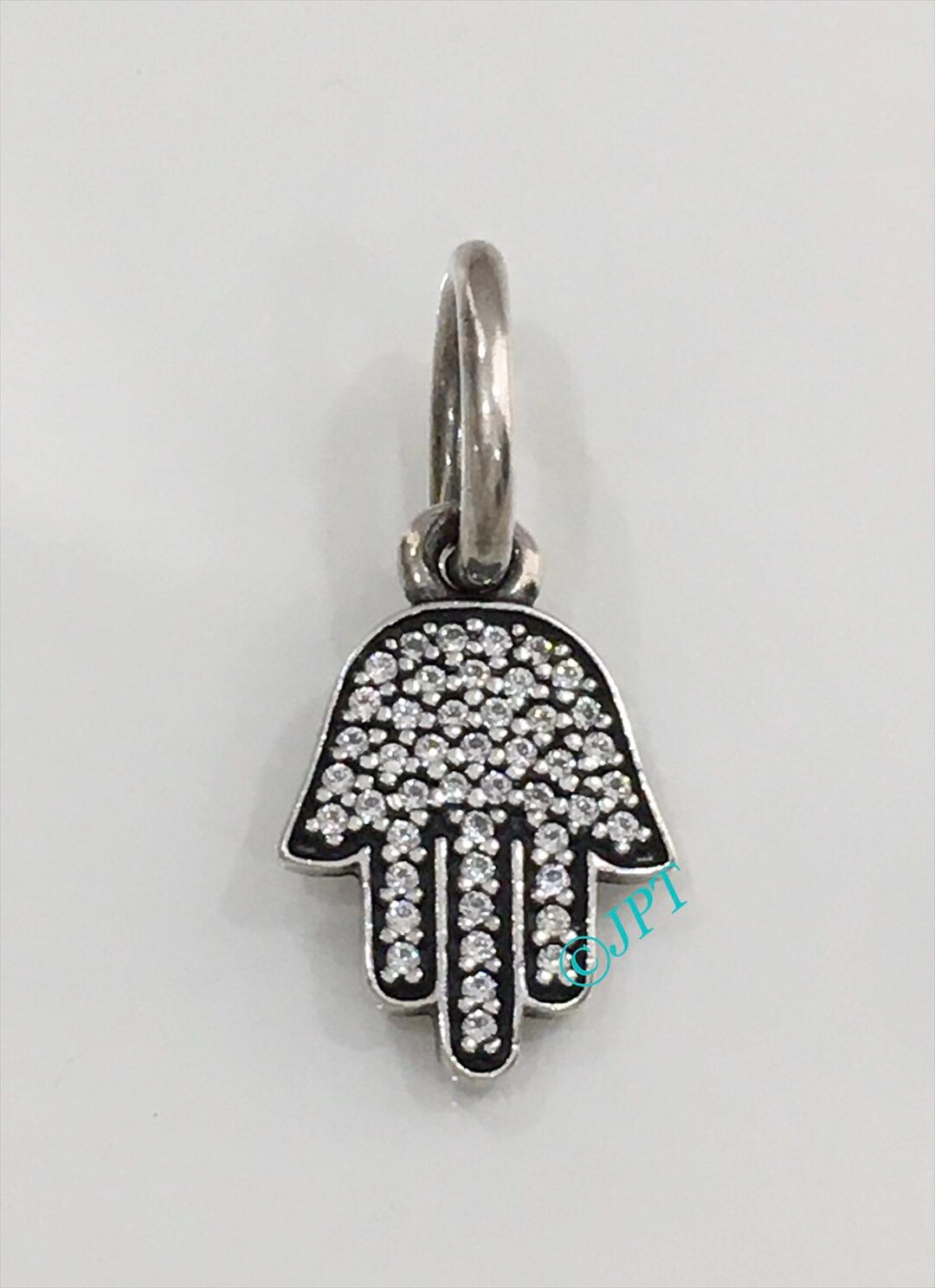 Pandora Symbol of Protection Dangle Clear CZ Charm Retired Pandora ...