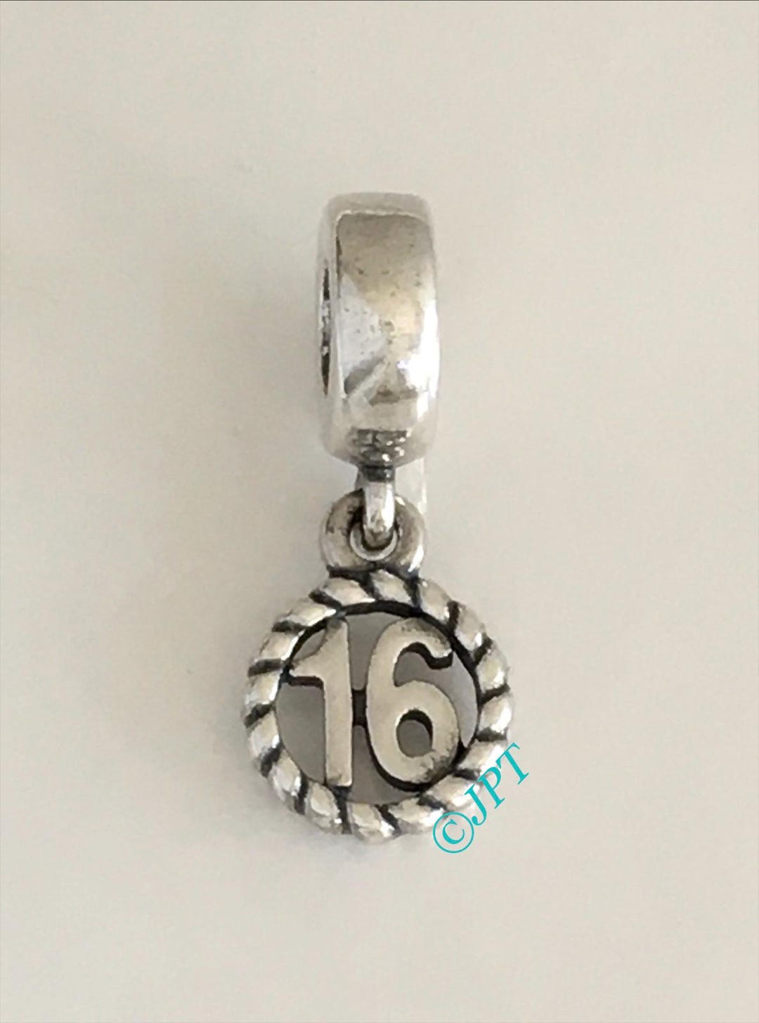 Pandora Sweet 16 Birthday Dangle Charm Retired Pandora Number 16 Charm ...