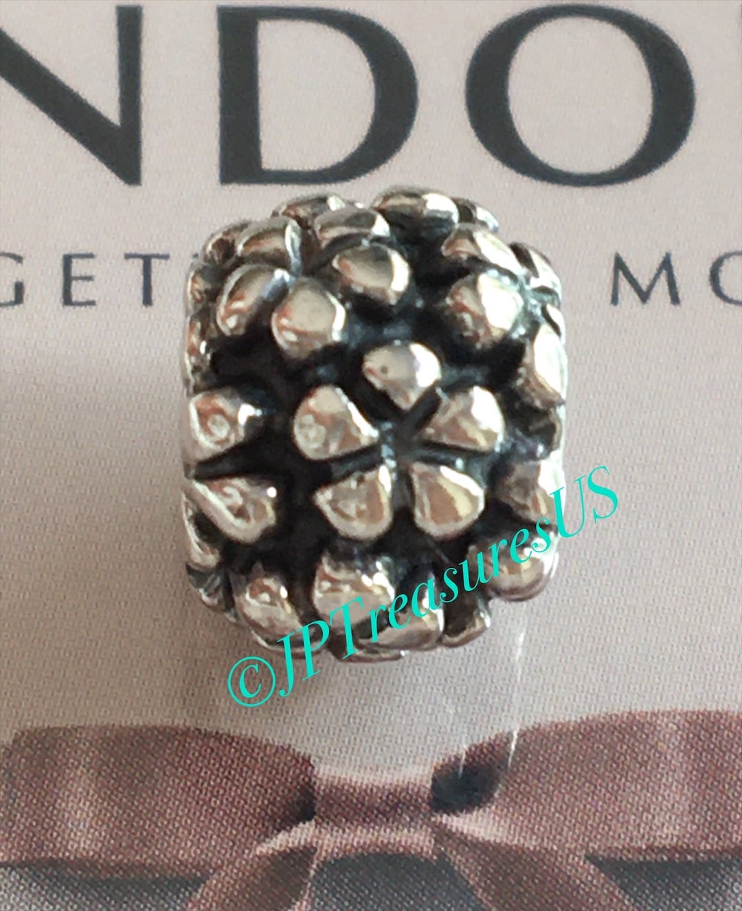 Authentic Pandora Flower Ball Charm Retired Pandora Charm Pandora Free ...