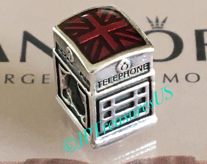 Authentic Pandora London Telephone Booth Call Me With Red Enamel Charm ...