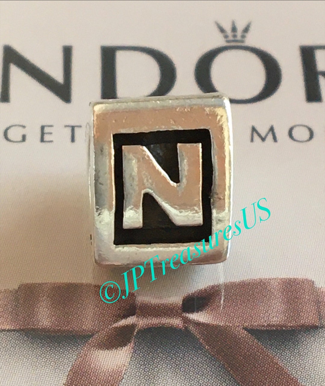 Authentic Pandora Letter N Charm Pandora Alpha Initial N Retired ...