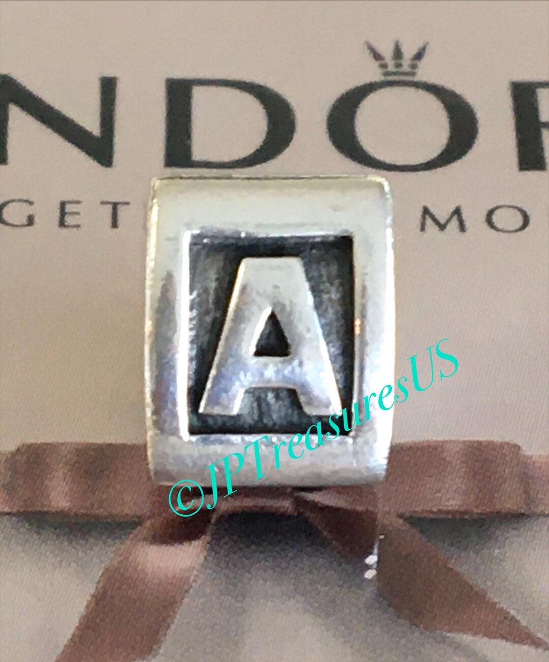 Authentic Pandora Letter A Charm Pandora Alpha Initial A Retired ...