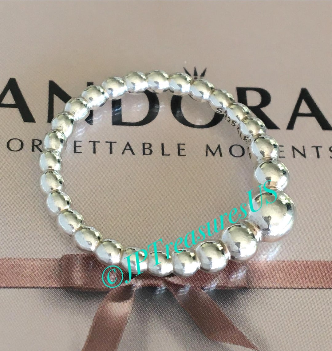 Authentic Pandora String of Beads Ring Pandora Ring SZ 56 (7.5 in US ...
