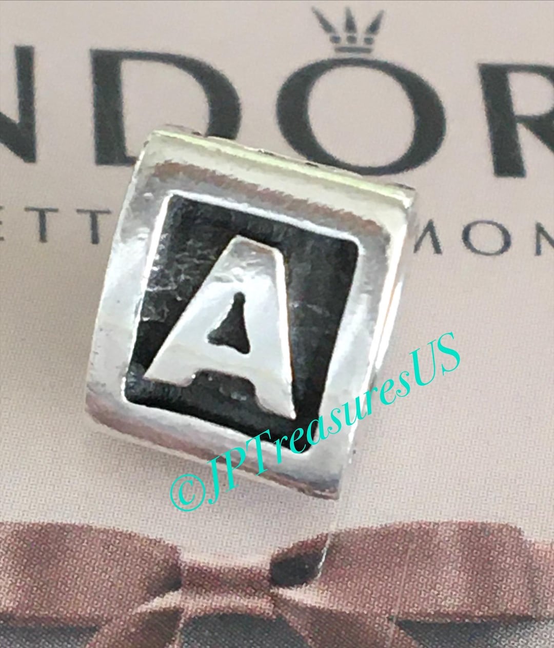 Authentic Pandora Letter A Charm Pandora Alpha Initial A Retired ...