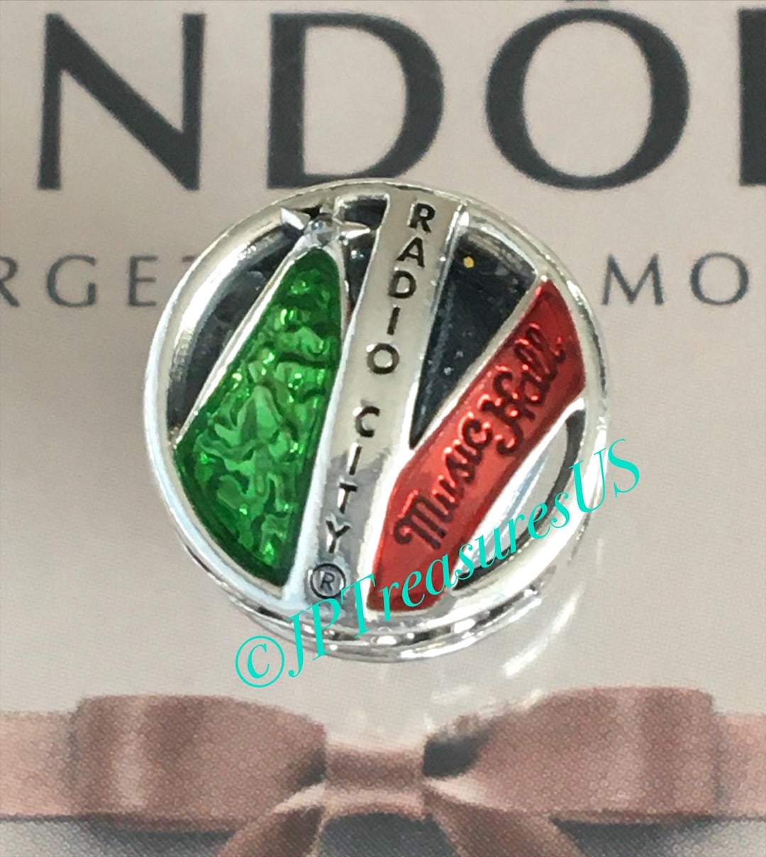 Authentic Pandora Radio City Music Hall Christmas Charm Red and Green ...