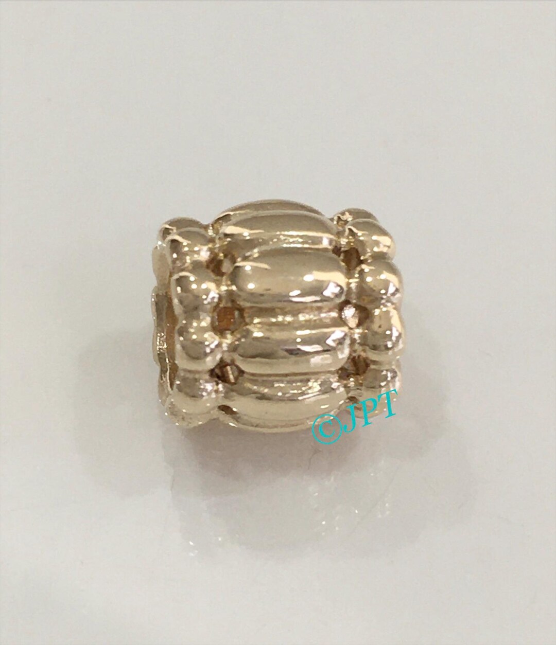 Authentic Pandora Barrel Charm Solid 14k Yellow Gold Retired Pandora ...