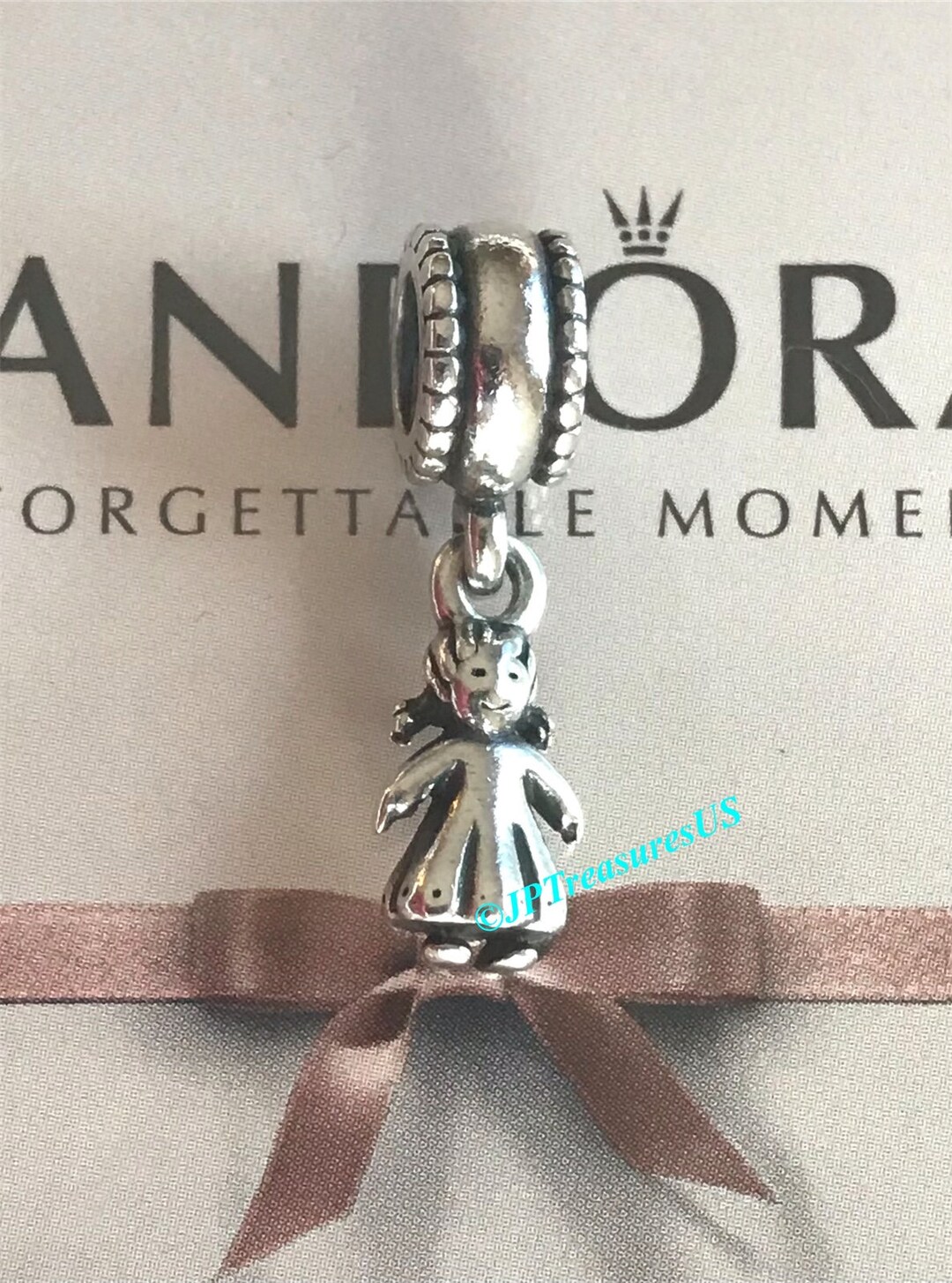 Authentic Pandora Girl Dangle Charm Retired Pandora Girl Charm Pandora ...