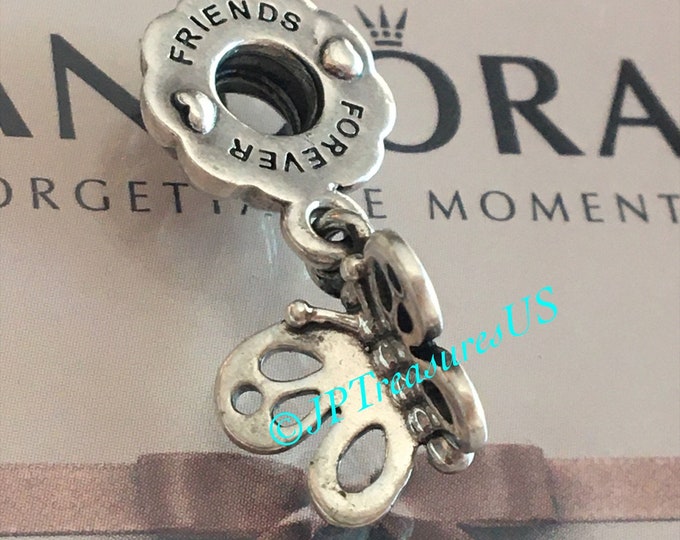 Authentic Pandora Best Friends Forever Dangle Charm Pandora Butterfly ...