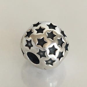 Authentic Pandora Silver Star Clip Retired Pandora Clip Charm Free ...