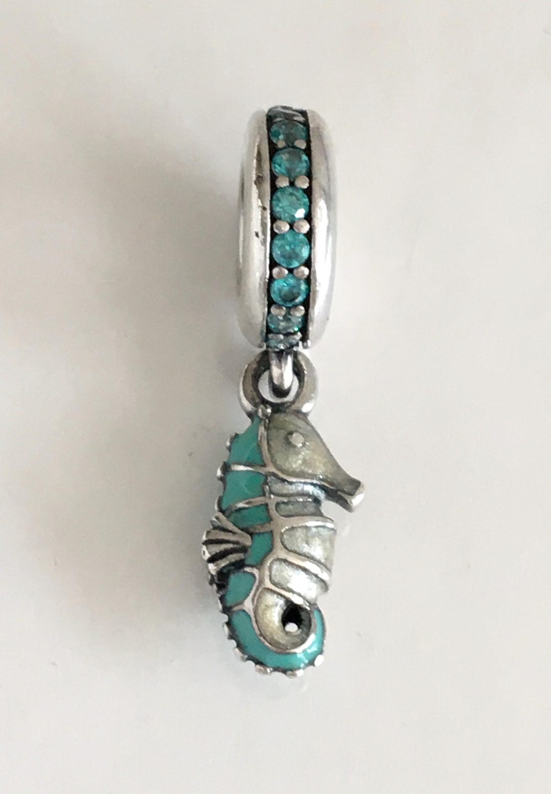 Pandora Tropical Seahorse Dangle Charm Enamel Retired Pandora Charm ...