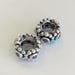 2 Authentic Pandora Her Majesty Spacers With Purple CZ Retired Pandora ...
