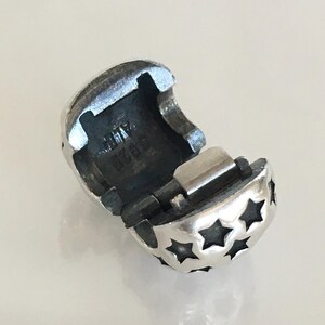 Authentic Pandora Silver Star Clip Retired Pandora Clip Charm Free ...