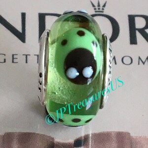 Authentic Pandora Ladybug Murano Glass Charm Bead Retired Pandora ...
