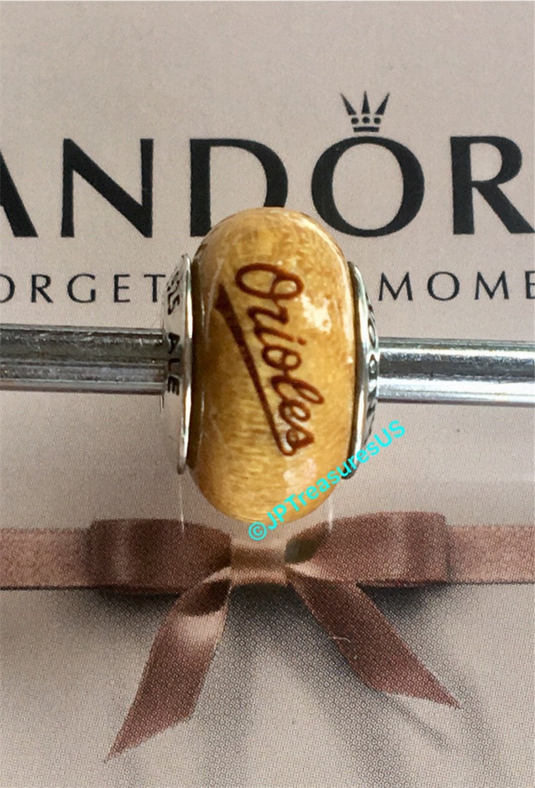 Authentic Pandora Orioles Baltimore Baseball Wooden Charm Retired ...