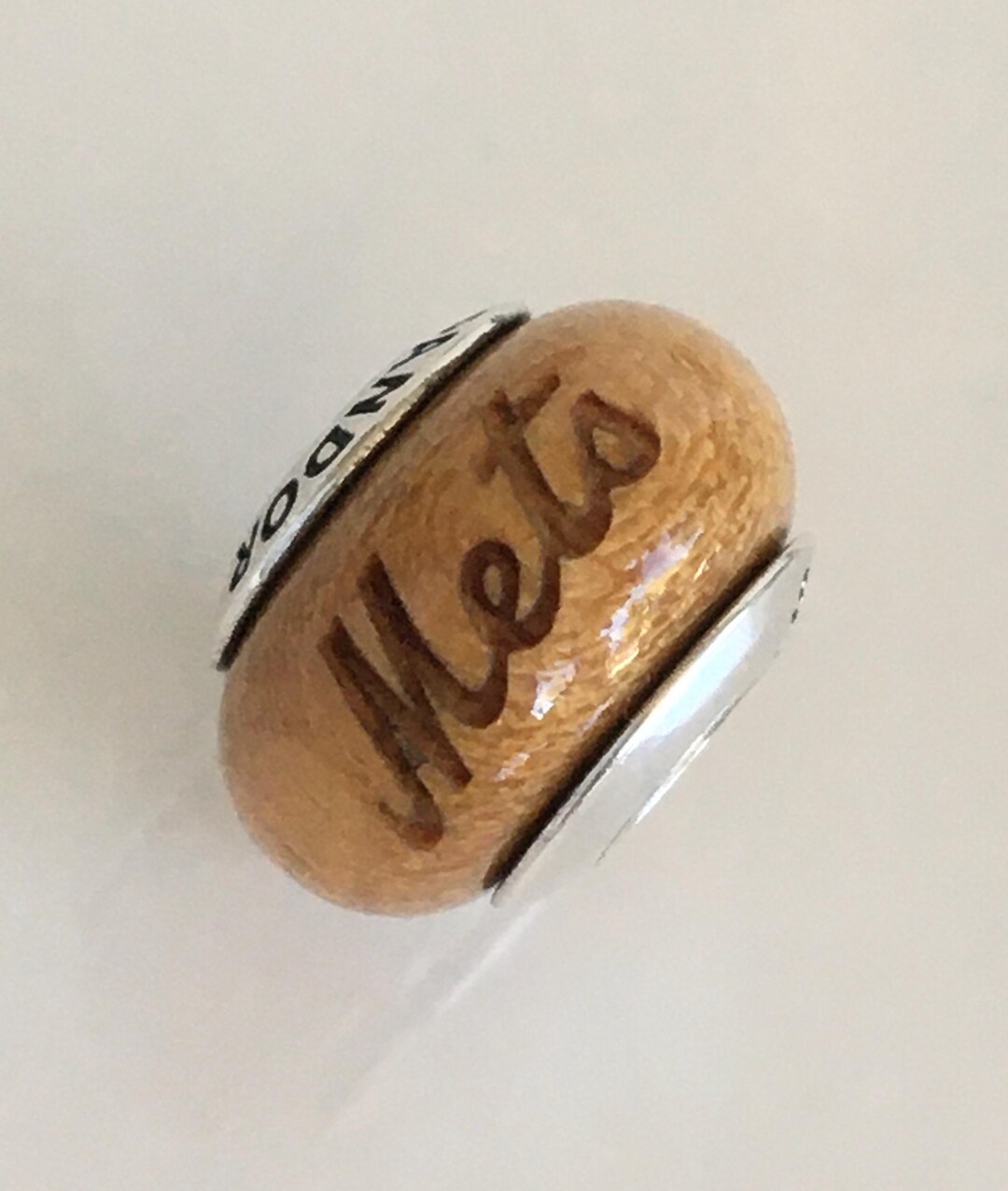 Pandora Mets New York Baseball Wooden Charm Retired Pandora Pau Amarelo ...