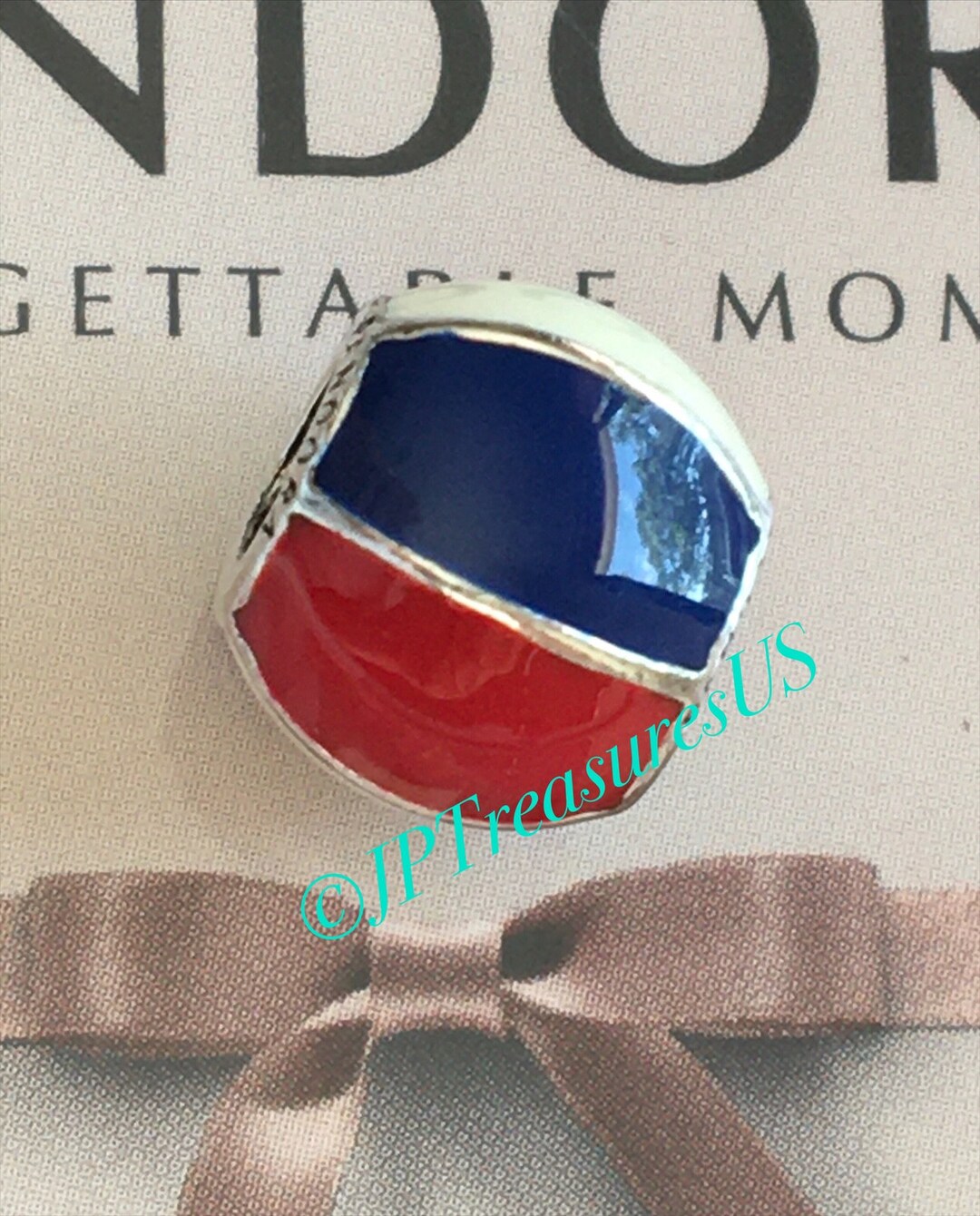 Authentic Pandora Beach Ball Enamel Charm Retired Pandora Charm Pandora ...