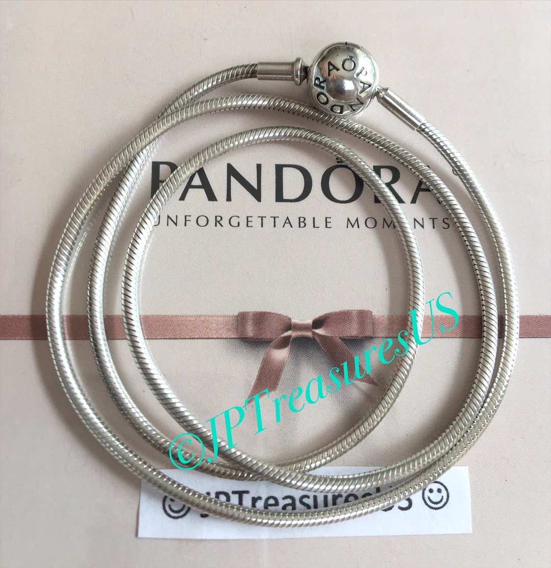 Authentic Pandora Essence Necklace Sterling Silver Smooth Round Clasp ...