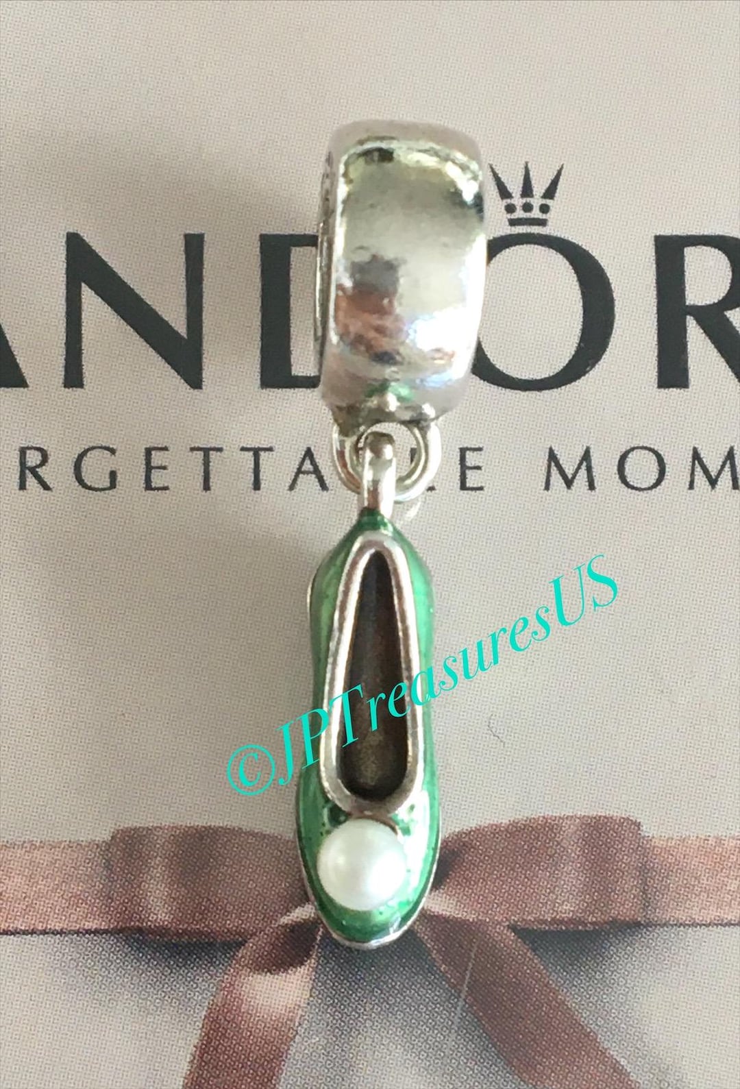 Authentic Pandora Disney Tinker Bell Shoe Dangle Charm Pandora Charm ...
