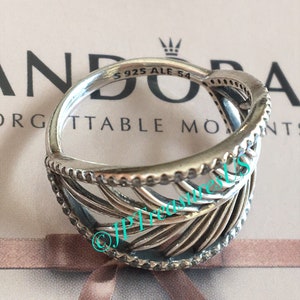 Authentic Pandora Tropical Palm Leaf Ring Size 54 size 7 in US Pandora ...