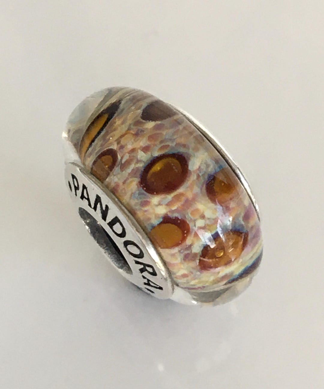 Pandora Leopard Bead Murano Glass Pandora Charm Retired Pandora Animal ...