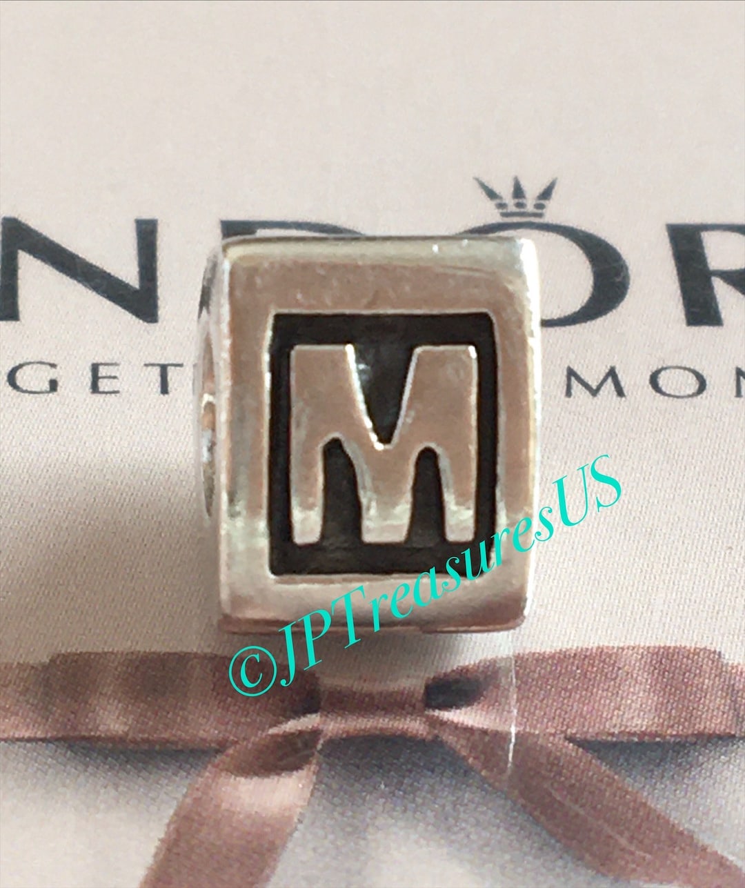 Authentic Pandora Letter M Charm Pandora Alpha Initial M Retired ...
