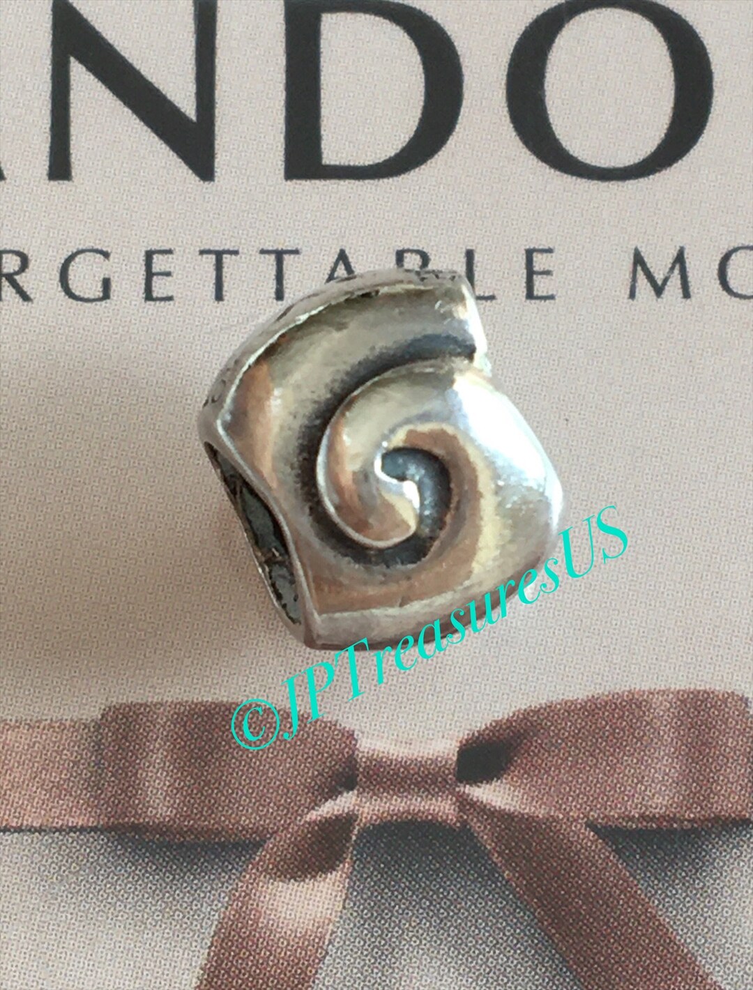 Authentic Pandora Snail Shell Nautilus Charm Rare Pandora Retired ...