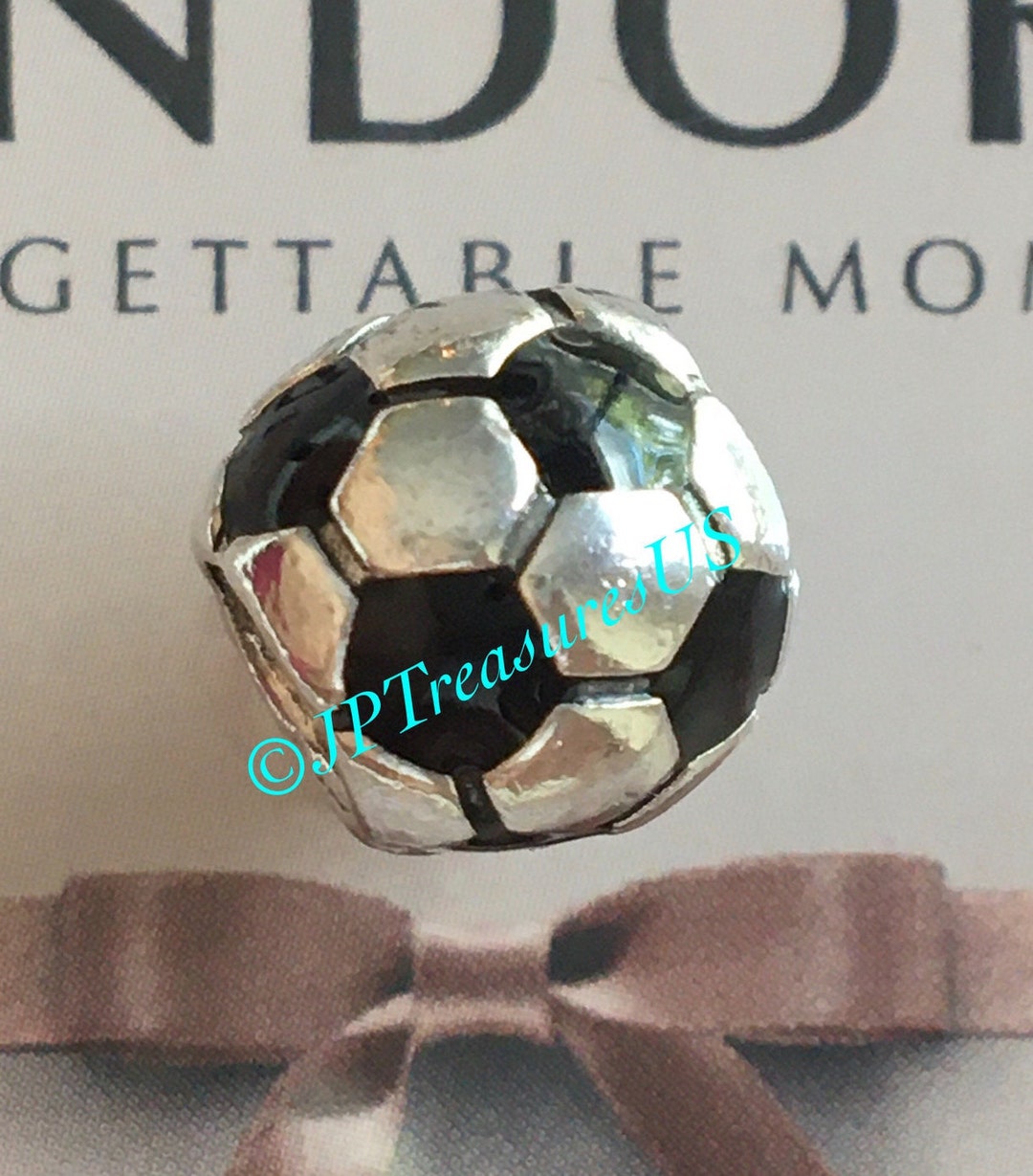 Authentic Pandora Soccer Ball With Black Enamel Charm Pandora ...