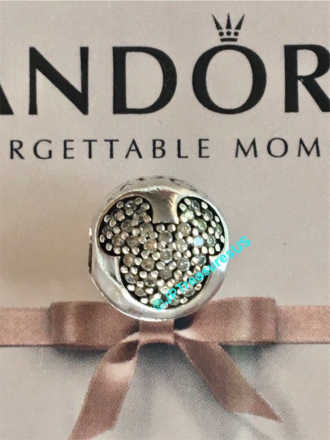 Authentic Pandora Mickey Mouse Head Clip With CZ Pandora Disney Clip ...