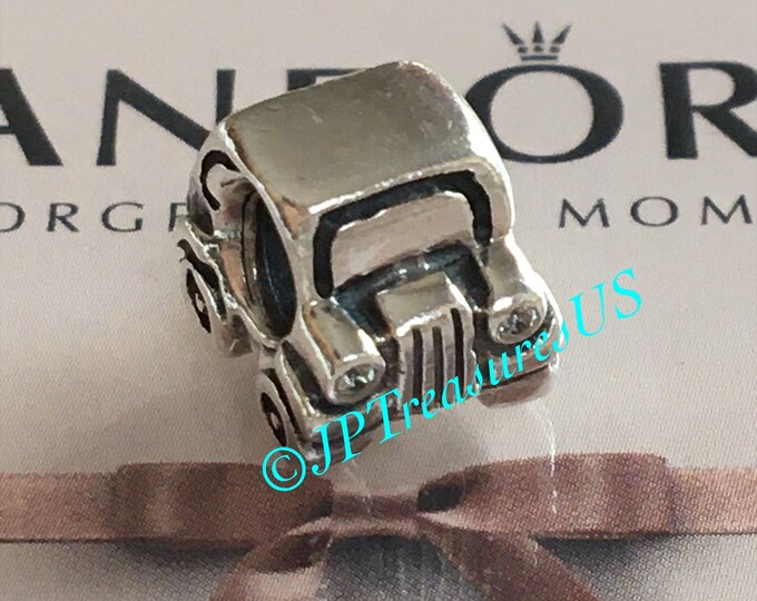 Authentic Pandora Car With Cubic Zirconia Charm Retired Pandora Charm ...