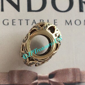 Authentic Pandora Love and Appreciation Charm 14K Yellow Gold Openwork ...