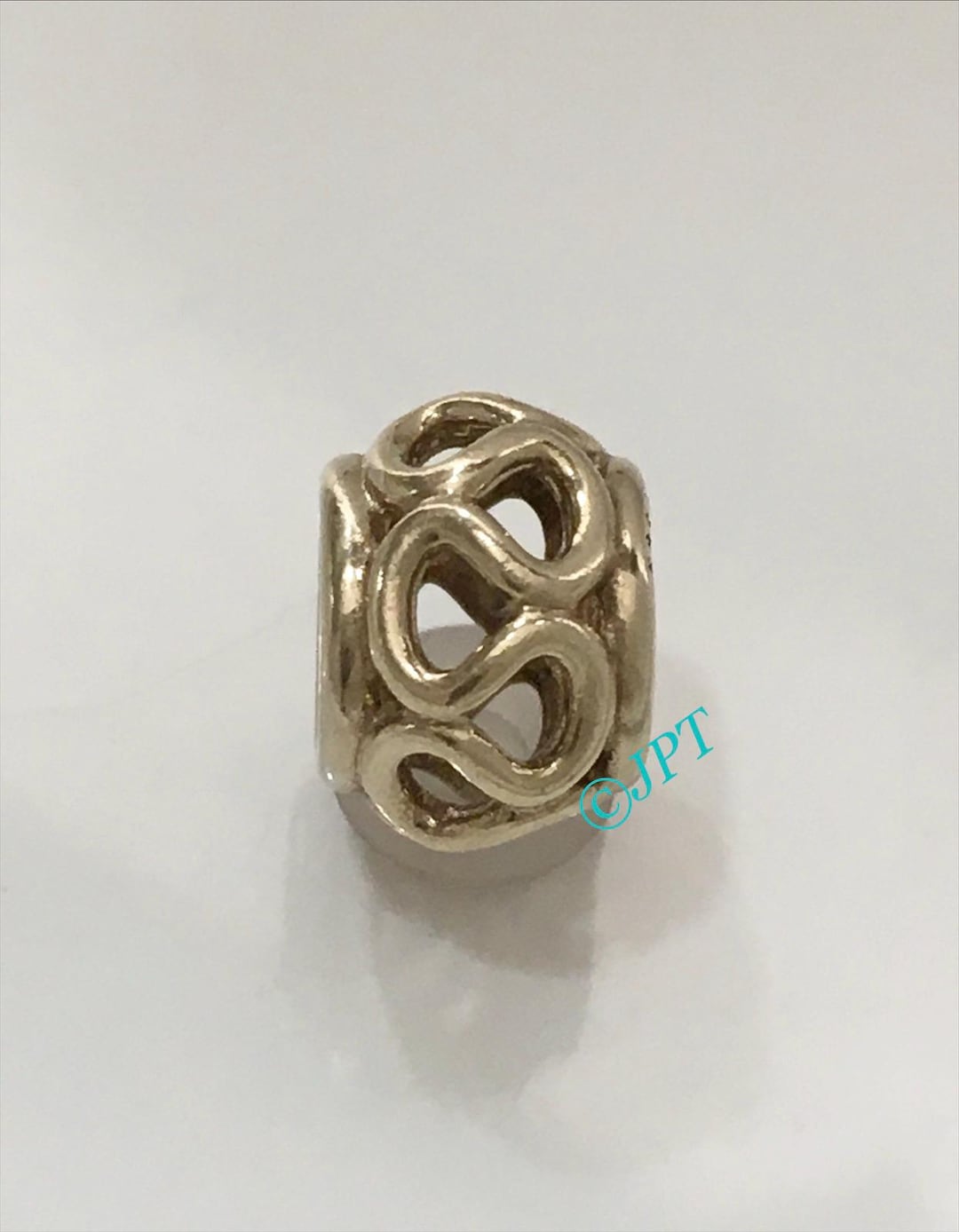Authentic Pandora Intertwined Charm Gold Spacer Retired Pandora Charm ...
