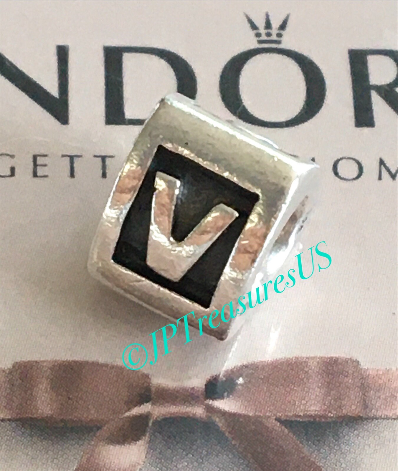Autentico Pandora Letra V Charm Pandora Alpha Inicial V Retired Pandora Charm Pandora Envio gratis Etsy Mexico