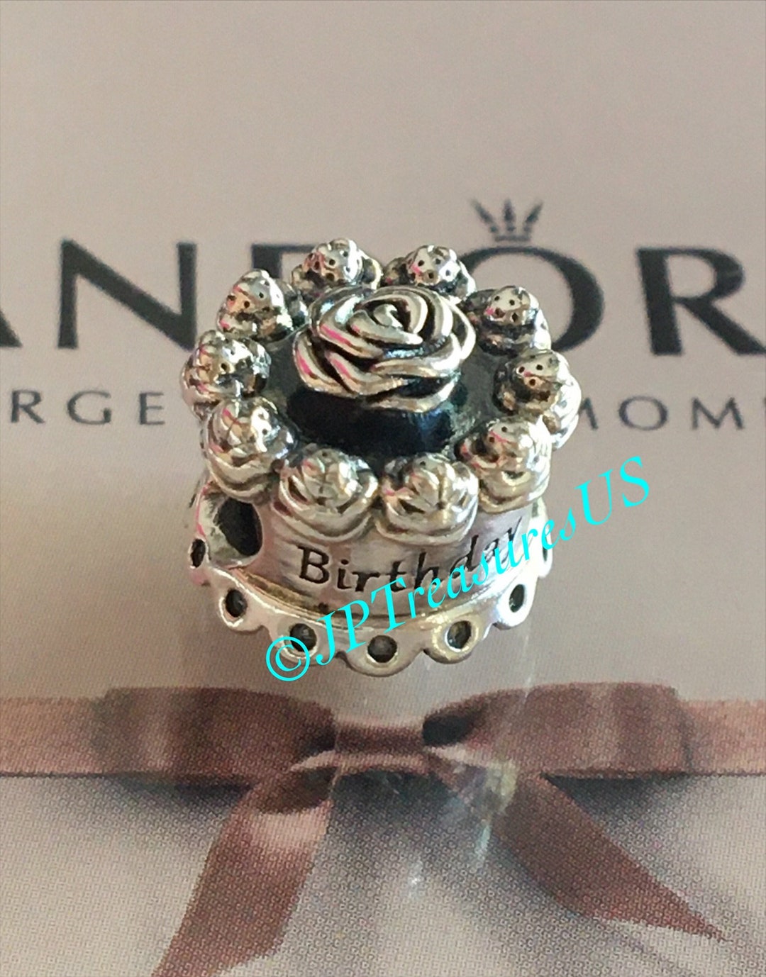 Authentic Pandora Happy Birthday Cake Charm Retired Pandora Cake Charm ...