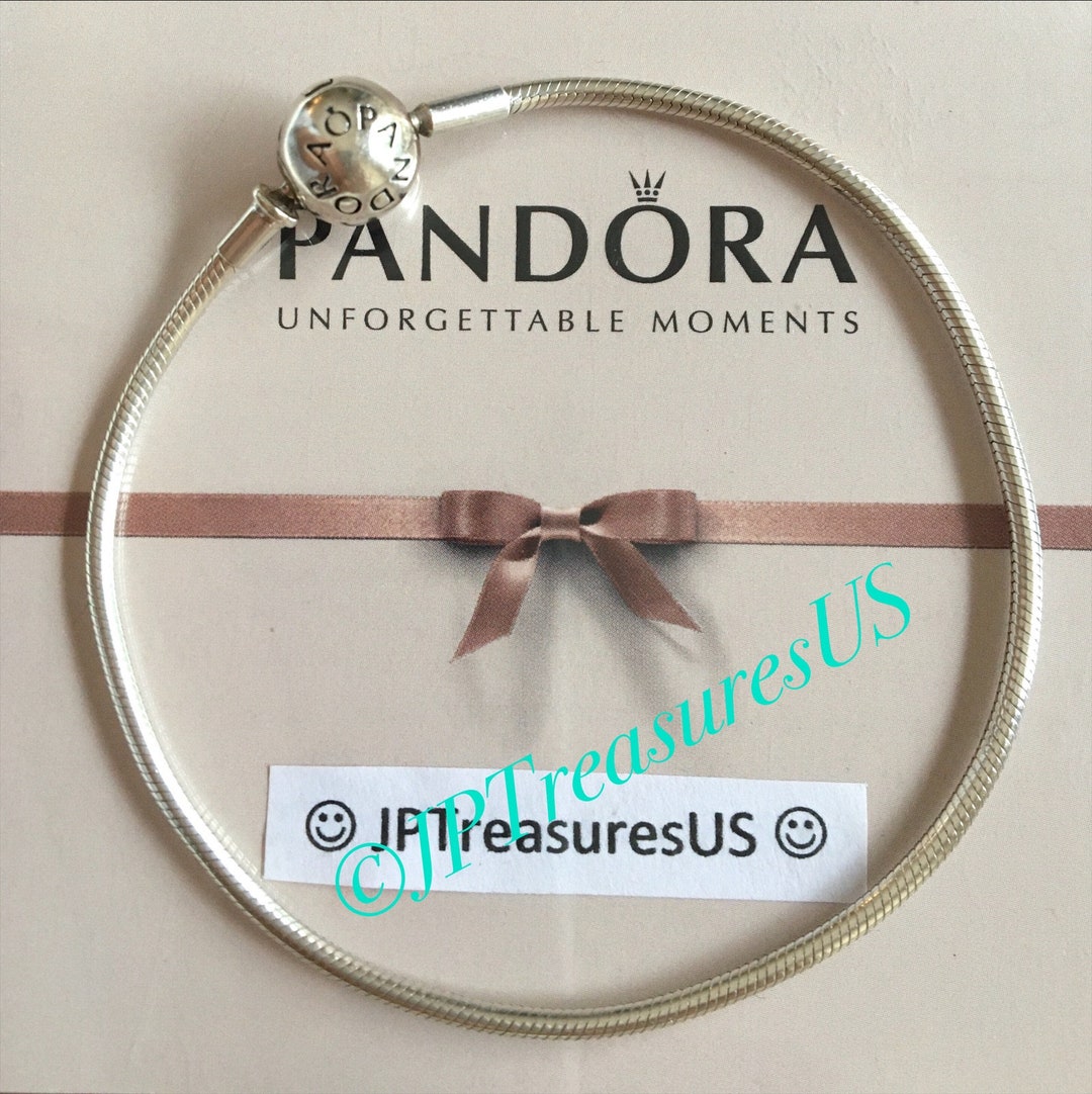 Authentic Pandora Essence Bracelet Sterling Silver Smooth Round Clasp 7 ...