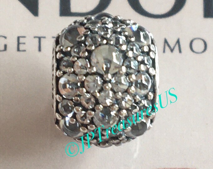 Authentic Pandora Shimmering Droplets Clear CZ Retired Pandora Charm ...