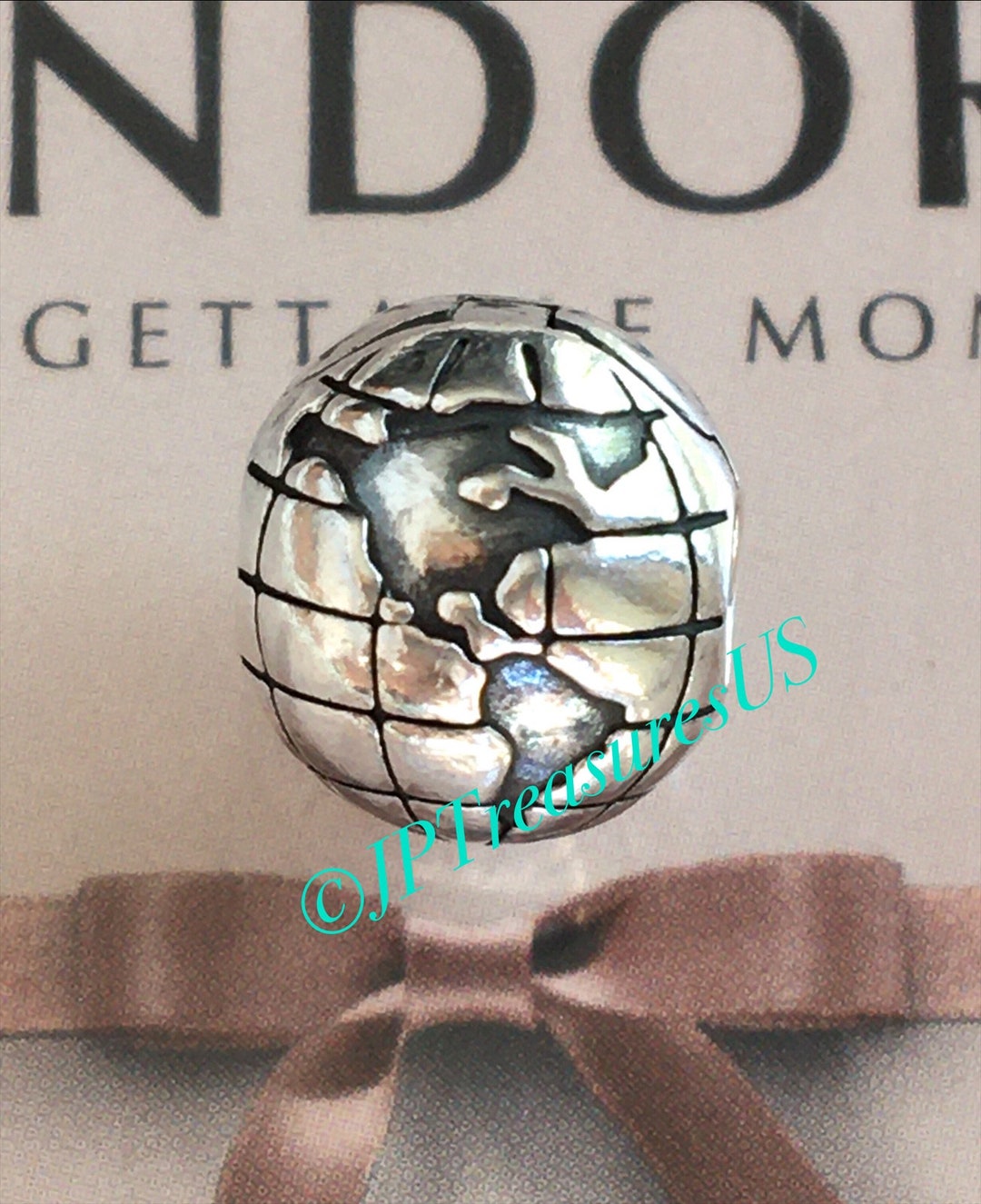 Authentic Pandora World Globe Clip Retired Pandora Clip Charm Pandora ...
