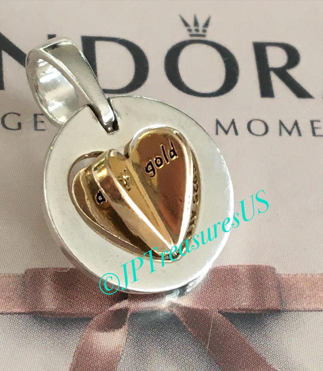 Authentic Pandora Shine Moms Golden Heart Dangle Charm Pandora Mother ...