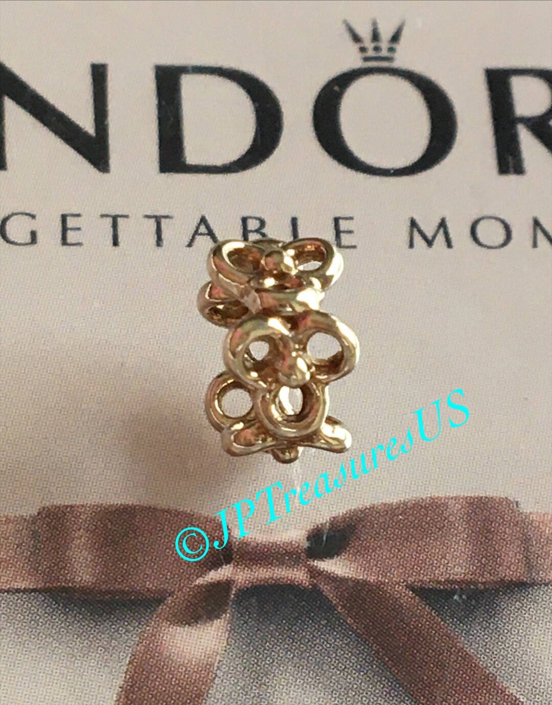 Authentic Pandora Trinity Spacer Flowers Spacer Charm Pandora Solid ...