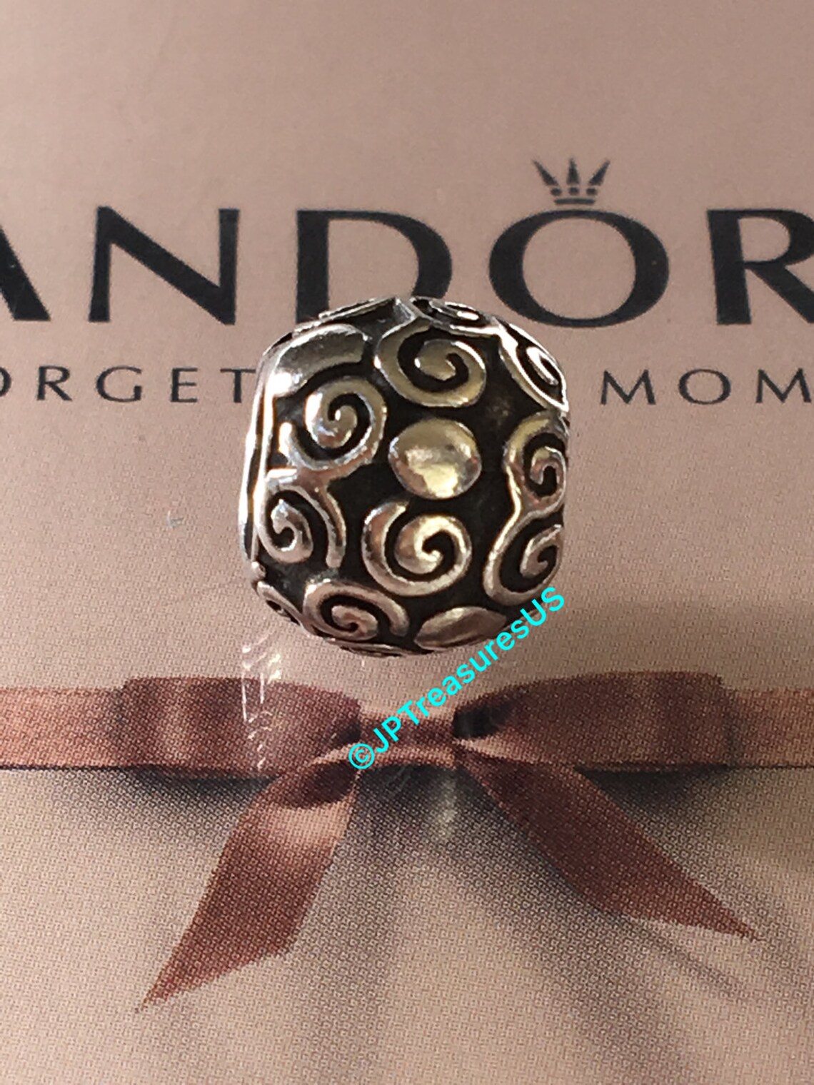 Authentic Pandora Swirls and Dots Charm Retired Pandora Charm | Etsy