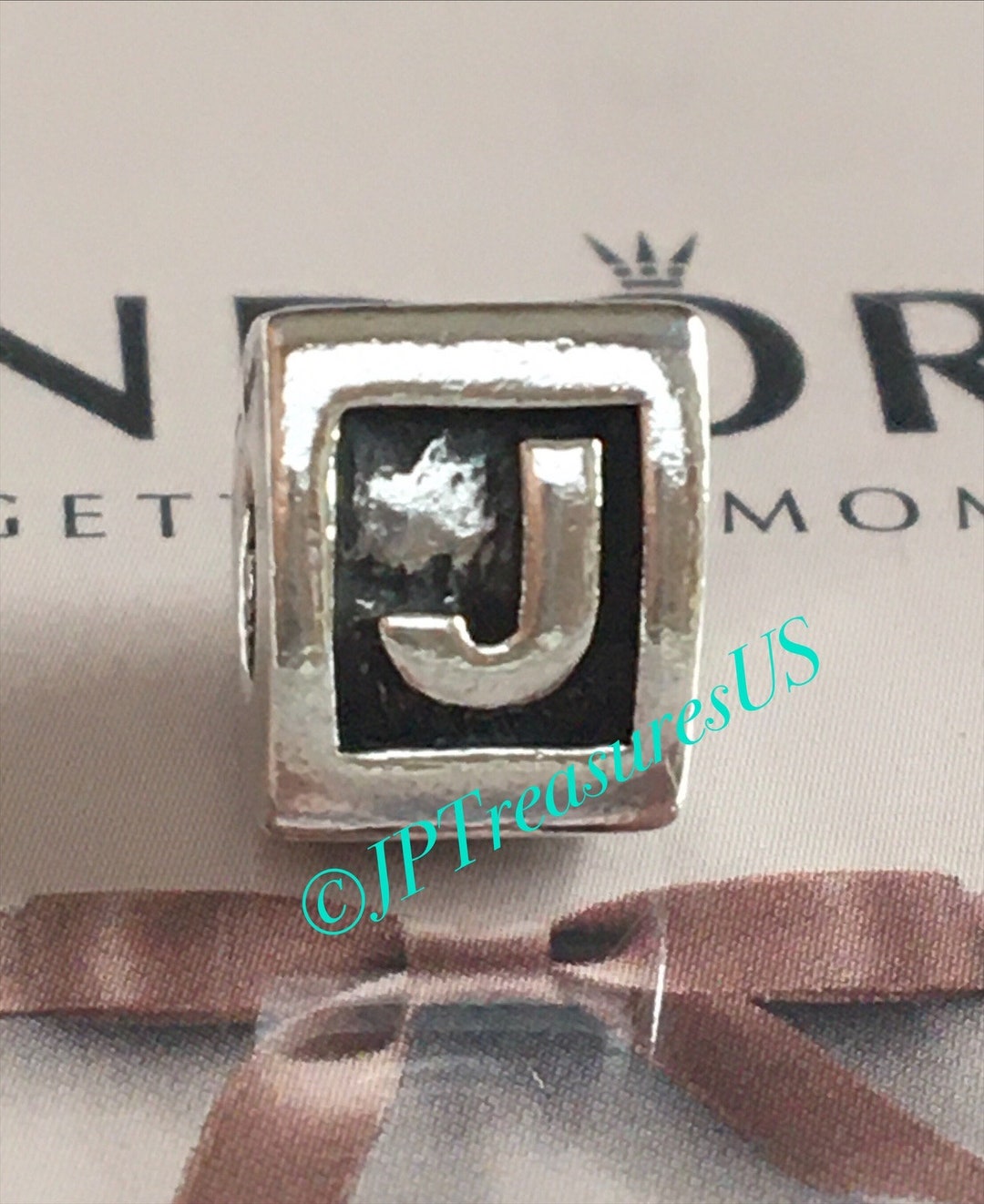 Authentic Pandora Letter J Charm Pandora Alpha Initial J Retired ...