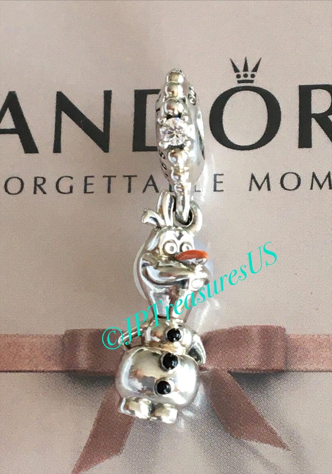 Authentic Pandora Disney Frozen Olaf Dangle Charm Pandora Olaf Charm ...