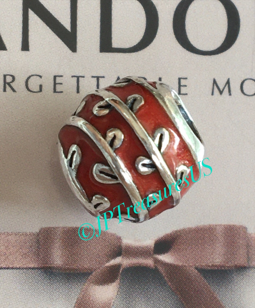 Authentic Pandora Vines Enamel Charm Retired Pandora Charm Pandora Free ...