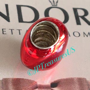 Authentic Pandora Metallic Red Heart Charm Pandora Heart Enamel Pandora ...